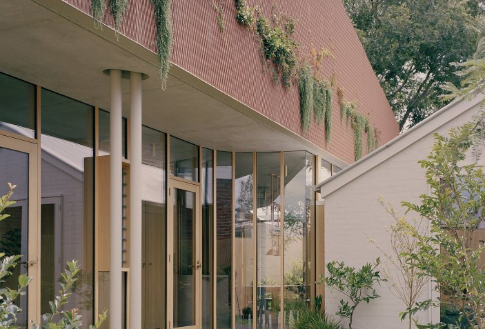 Dialogue with an elm tree and northern light. Autumn House by Studio ...