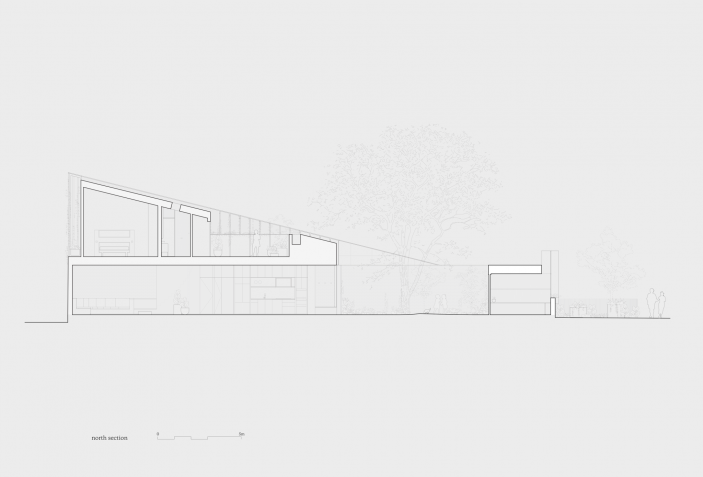 Dialogue with an elm tree and northern light. Autumn House by Studio ...