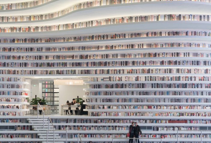 The eye of books. Tianjin Binhai Library by MVRDV / TUPDI | The ...