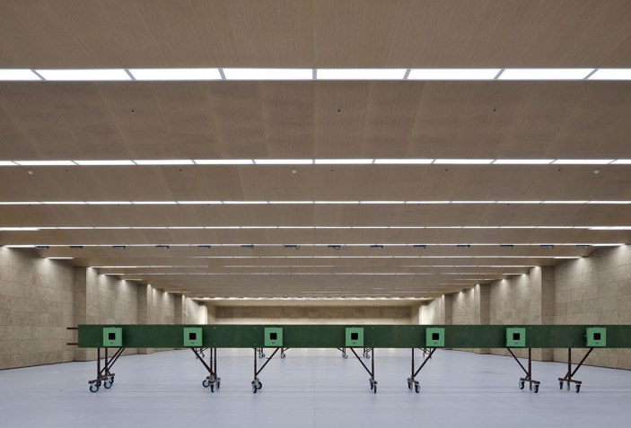 A landscape of terraces for the Asian games. Fuyang Yinhu Sports Center ...