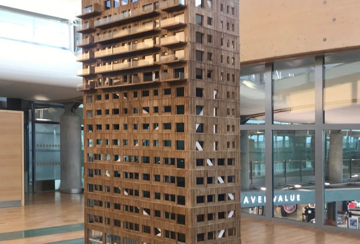 El edificio en madera más alto del mundo. La Torre Mjøsa por Voll ...