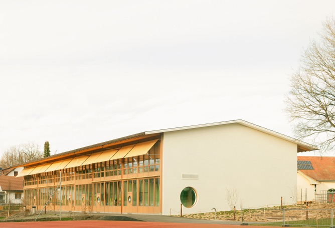 Learning space connected to nature. Aaberg School by Haller Gut ...