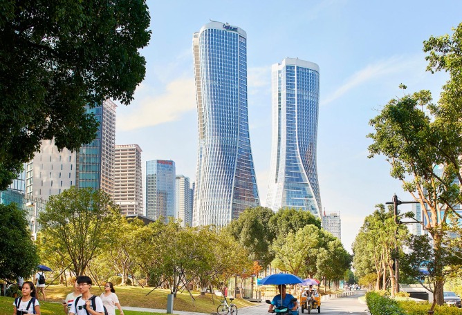 UNStudio finishes Raffles City Hangzhou complex with organic shape ...