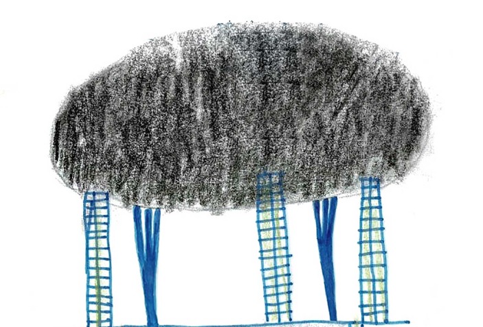 A floating roof for a scenic atmosphere. Ceiling for a crater by ...