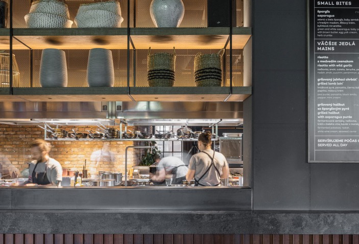 Versatile space as a meeting point. WERK Restaurant by BEEF ARCHITEKTI ...