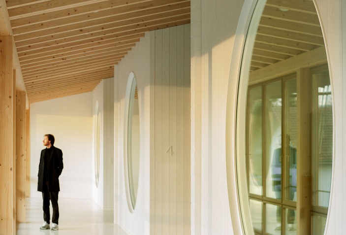 Learning space connected to nature. Aaberg School by Haller Gut ...