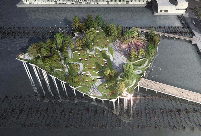 Heatherwick's €212 Million park, a new landscape floating on the Hudson ...