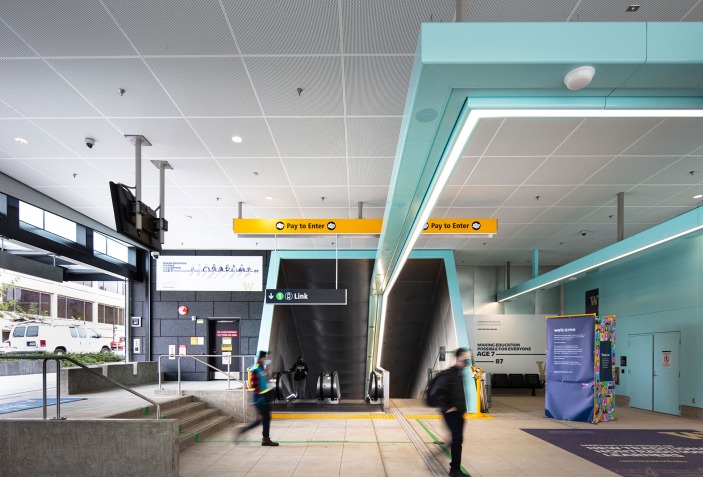 A vibrant station with public art and sustainable design. U District ...