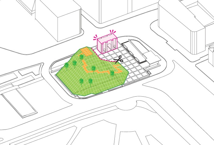 A new perspective on London. Marble Arch Hill by MVRDV | METALOCUS