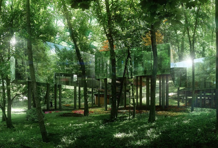 REX designs a spectacular set of homes, the Necklace Residence | METALOCUS