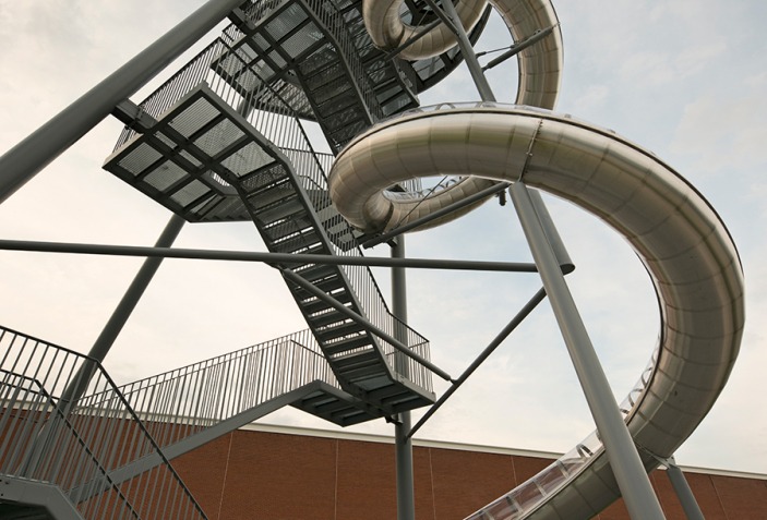 Vitra Slide Tower by Carsten Höller and Álvaro-Siza-Promenade | METALOCUS